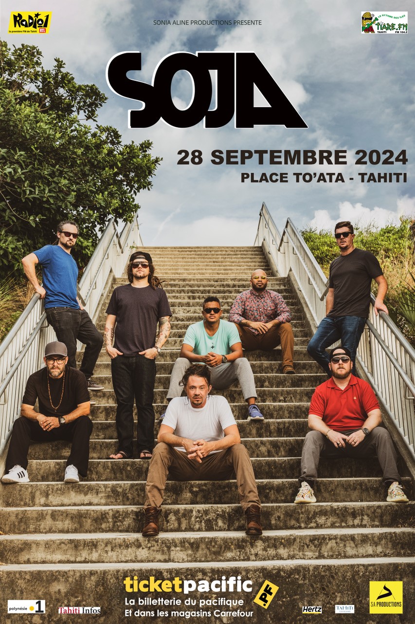 Concert : SOJA | Maison de la Culture de Tahiti – Te Fare Tauhiti Nui
